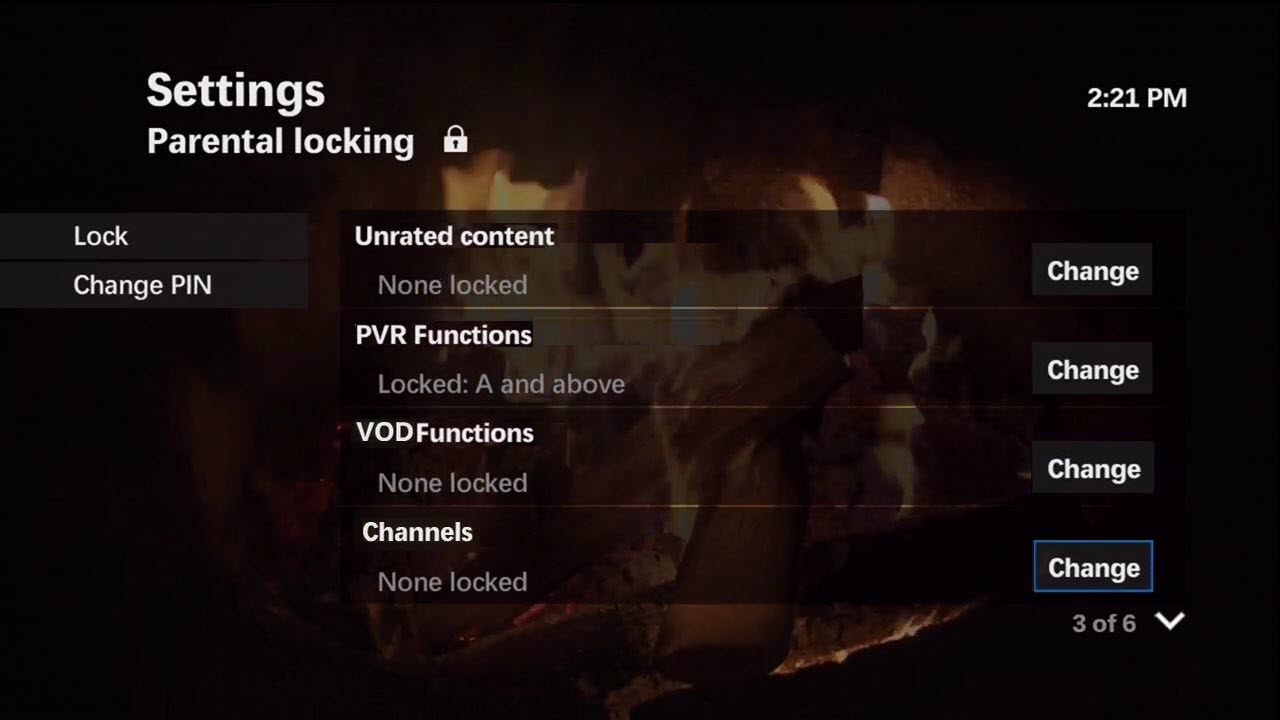 Locking programming by channel or rating on maxTV | Support | SaskTel