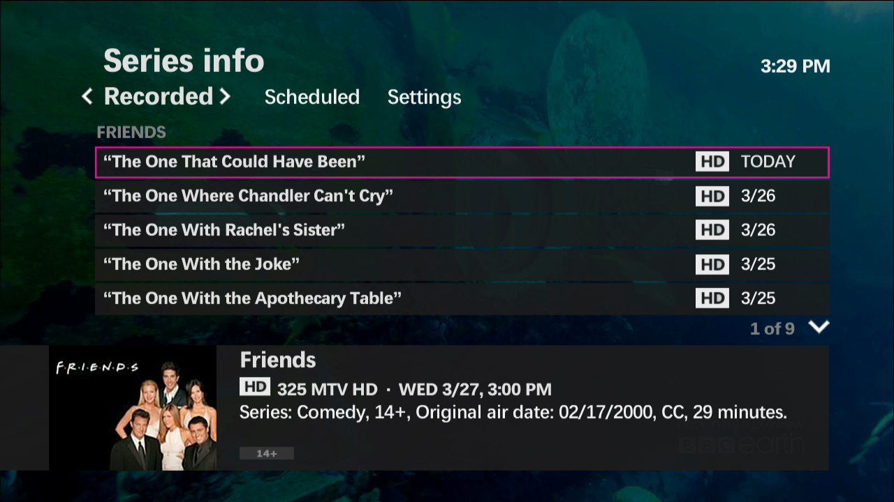Watching a recorded show on maxTV | Support | SaskTel