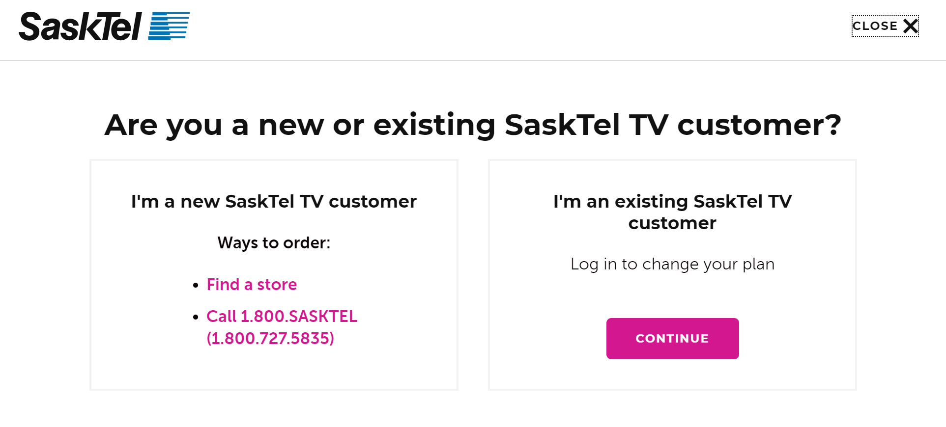 Shopping on sasktel.com | Support | SaskTel