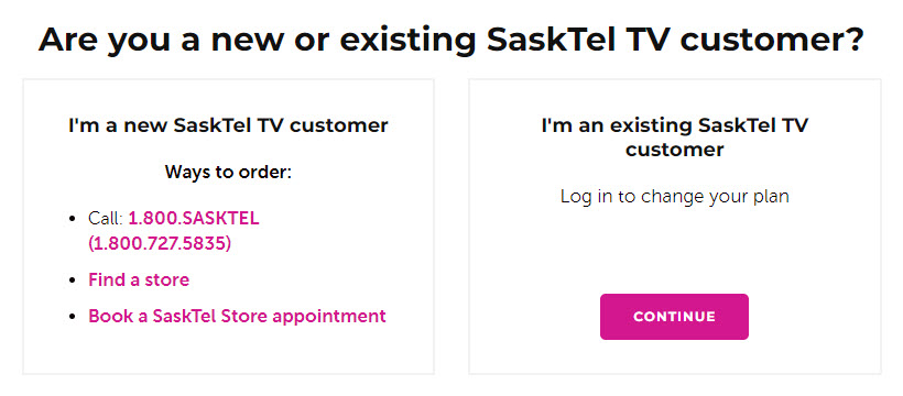 Shopping on sasktel.com | Support | SaskTel