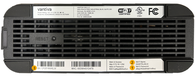 Finding your gateway information (default password, network name, and ...