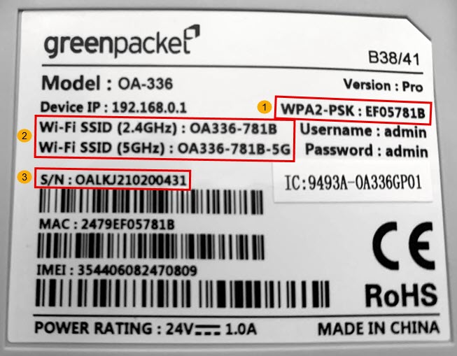 Finding your gateway information (default password, network name, and ...
