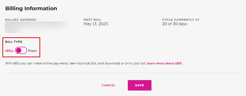 Personal: Signing up for eBILL | Support | SaskTel