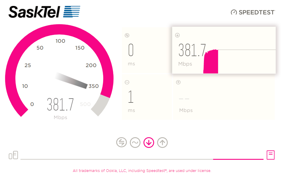 Using the SaskTel Internet speed test | Support | SaskTel Using the SaskTel Internet speed test | Support | SaskTel