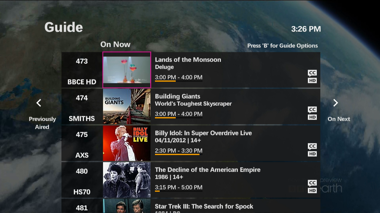 Using the maxTV Guide and Guide Styles | Support | SaskTel