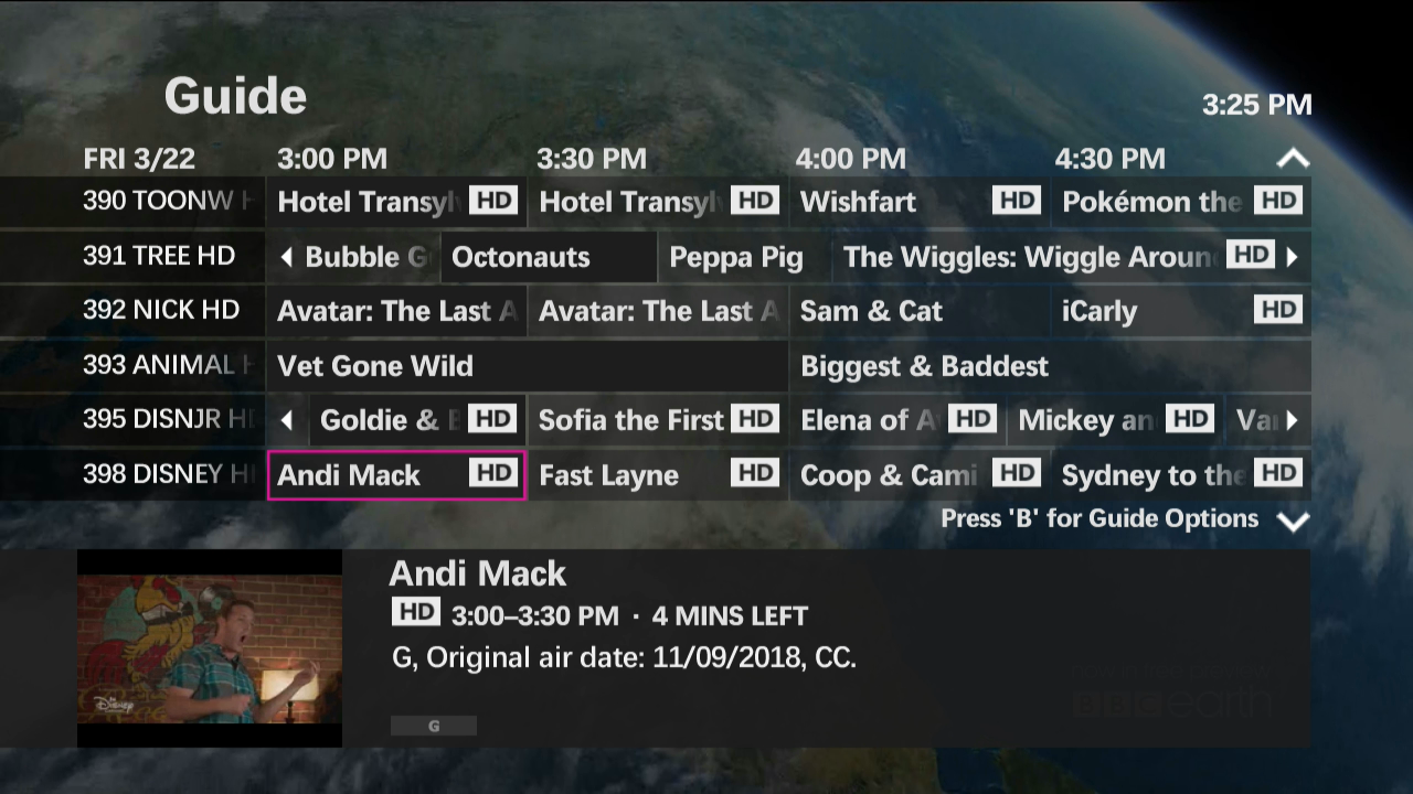 Using the maxTV Guide and Guide Styles | Support | SaskTel