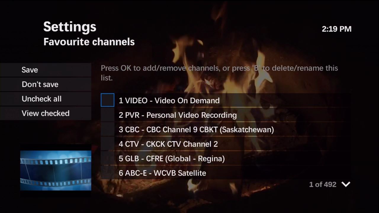 Editing Favourites lists on maxTV | Support | SaskTel
