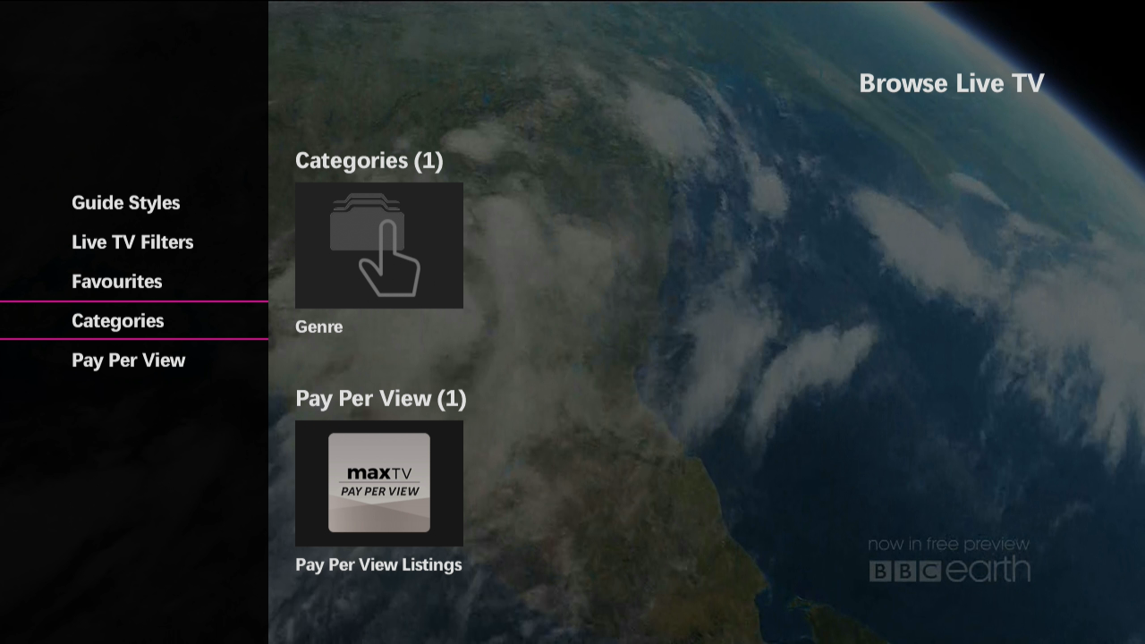 Using Categories to change the Guide on maxTV | Support | SaskTel