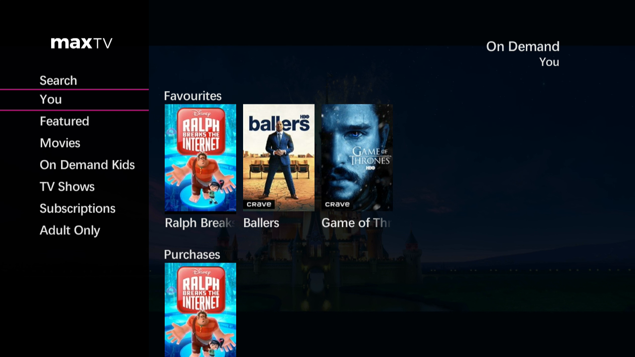 Using On Demand (watch, rent, or save a video) on maxTV | Support | SaskTel