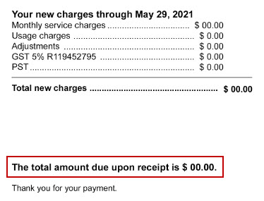 Finding your last billed amount | Support | SaskTel