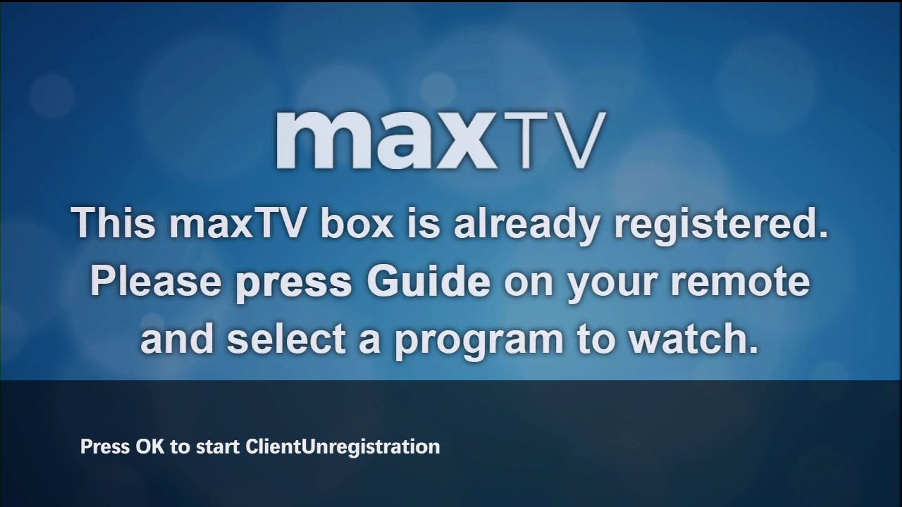 Re-registering your maxTV set-top box | Support | SaskTel