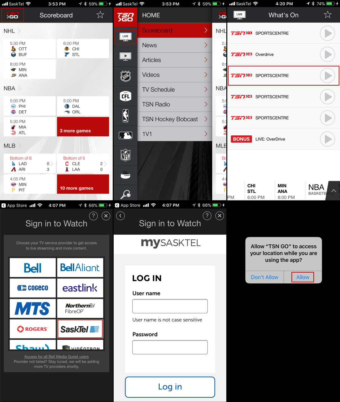 Getting started with the TSN app - Support - SaskTel
