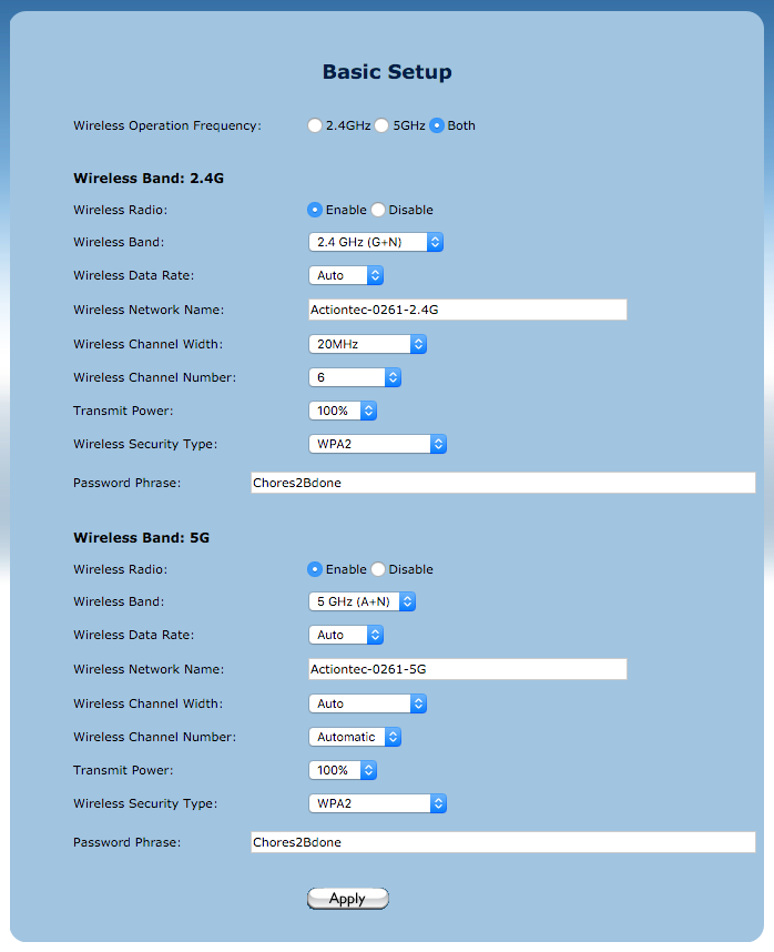 Setting up in-home Wi-Fi on your Actiontec wireless extender | Support ...