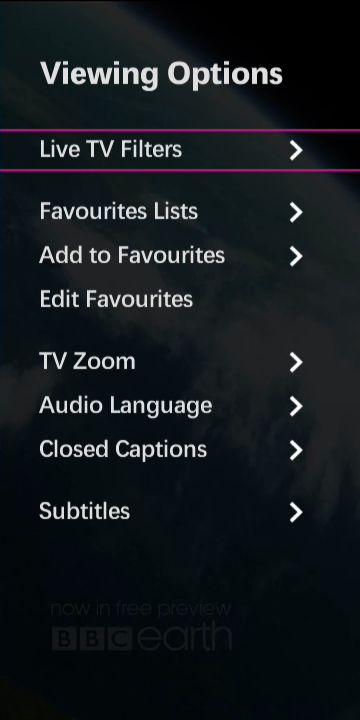 Using Live TV Filters | Support | SaskTel