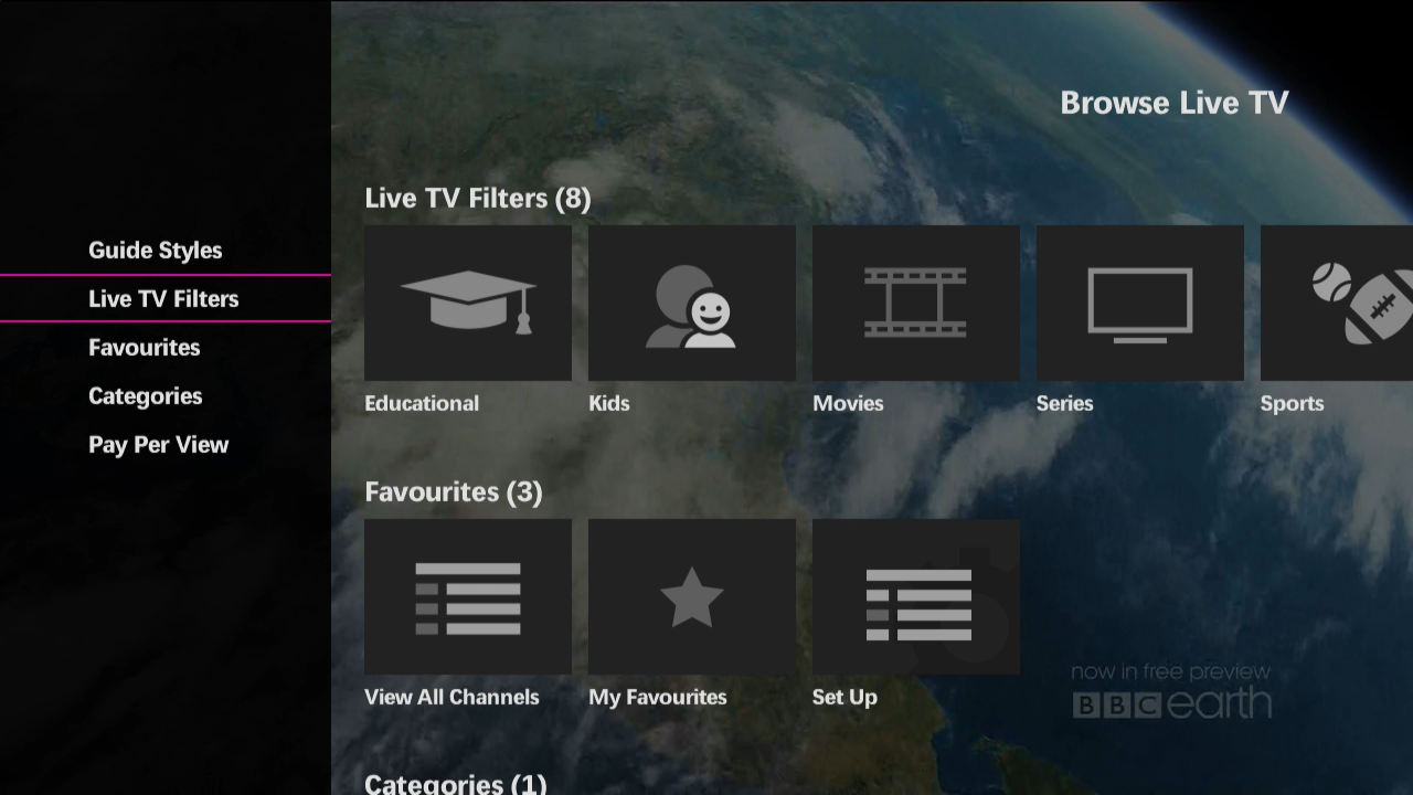 Using Live TV Filters | Support | SaskTel