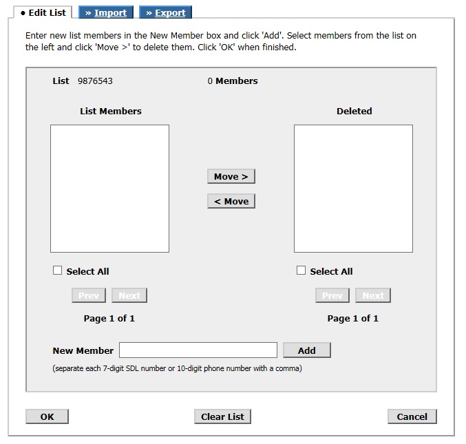 Using System Distribution List (SDL) | Support | SaskTel