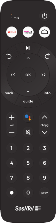 Using your maxTV Stream remote control | Support | SaskTel