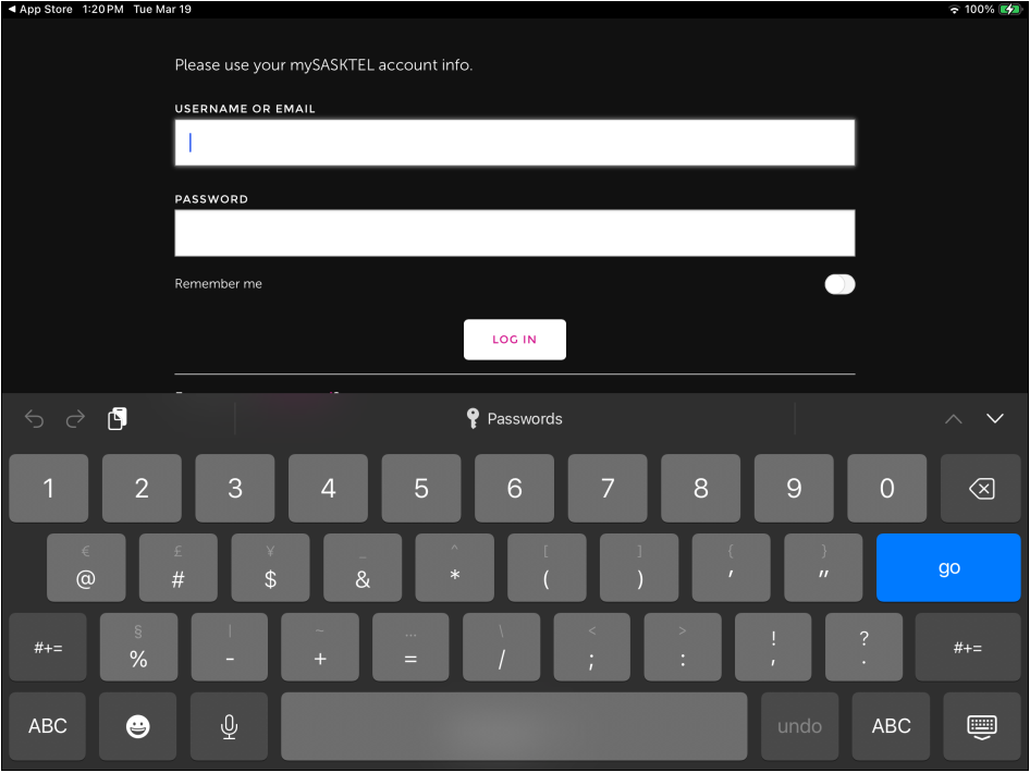 Logging in to maxTV Stream | Support | SaskTel