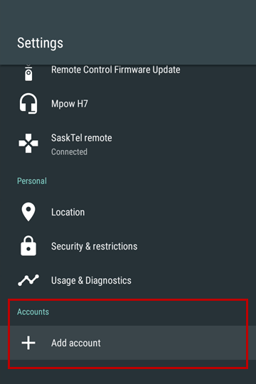 Signing in and out of Google on your maxTV Stream media box | Support ...