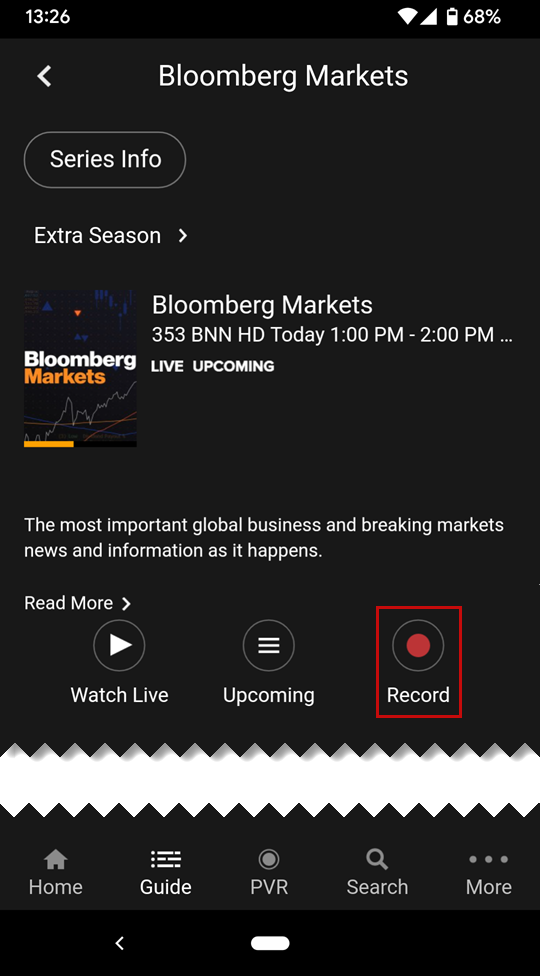 Using the SaskTel maxTV app to manage and watch maxTV PVR recordings ...