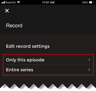 Using the SaskTel maxTV app to manage and watch maxTV PVR recordings ...