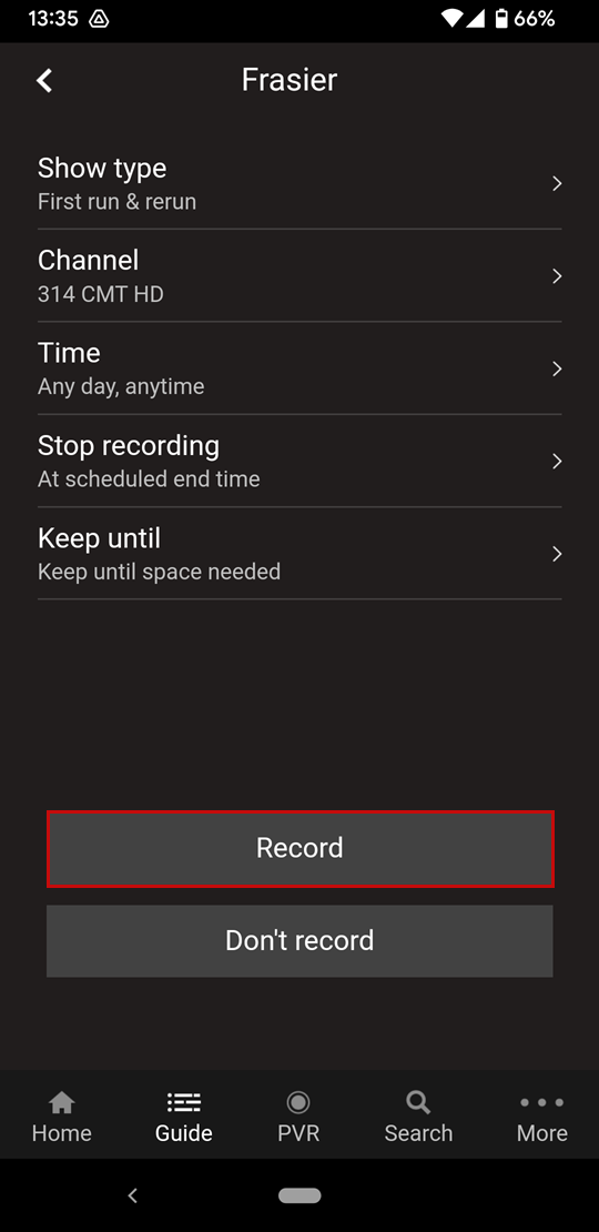 Using the SaskTel maxTV app to manage and watch maxTV PVR recordings ...