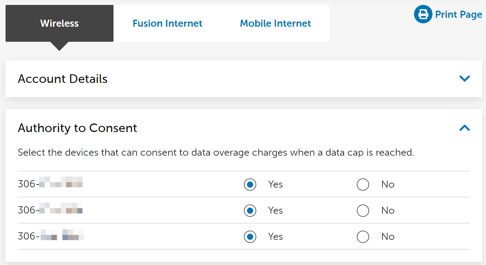 Business: Giving other devices authority to approve data overage ...
