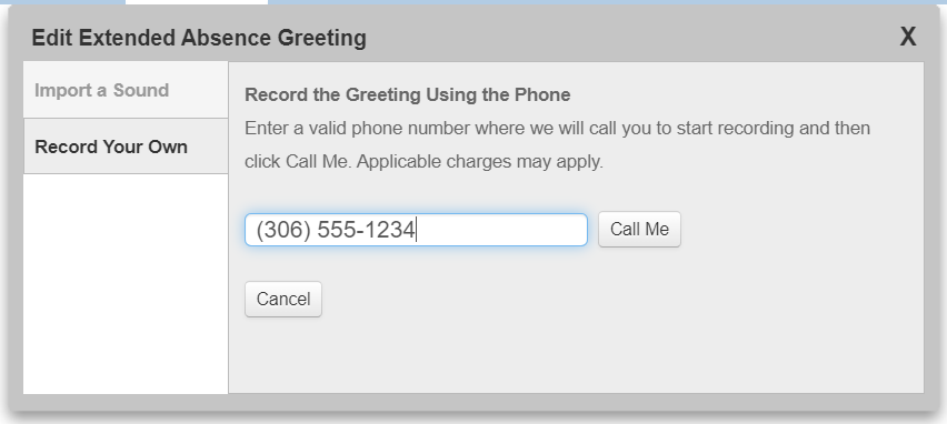 Setting up an extended absence voice mail greeting - old platform ...