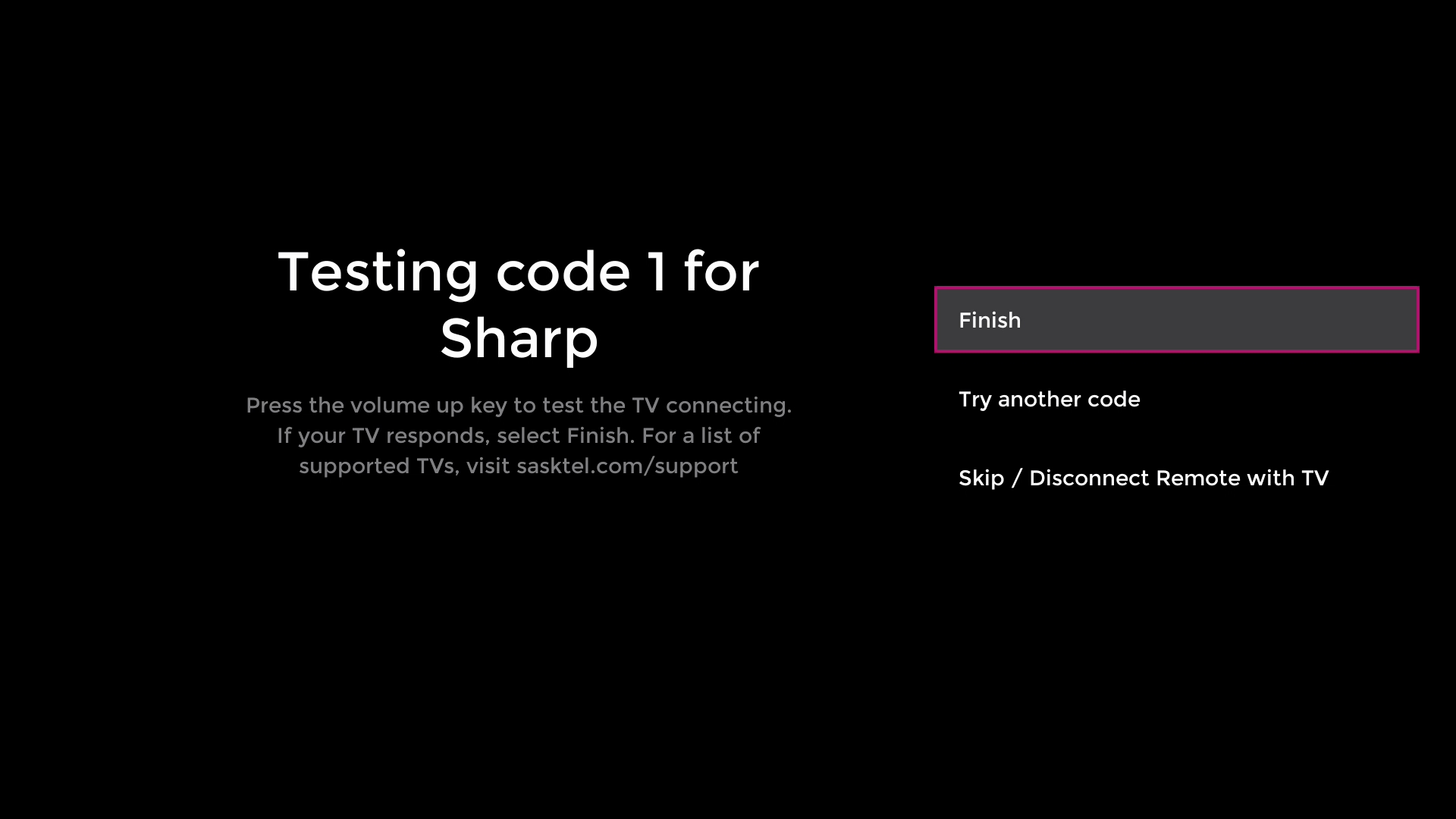 Pairing the maxTV Stream remote to your Smart TV | Support | SaskTel