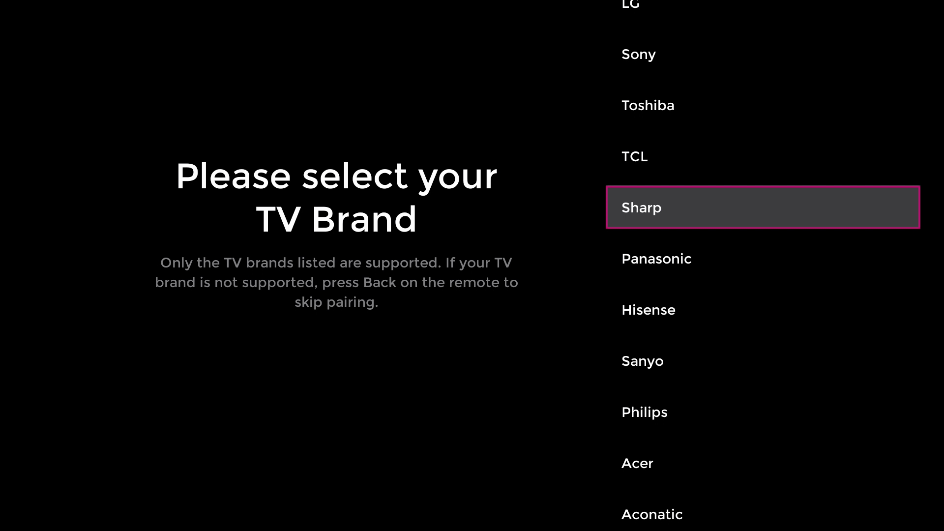 Pairing the maxTV Stream remote to your Smart TV | Support | SaskTel