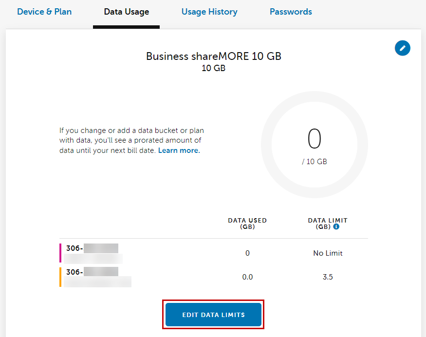 Business: Understanding and managing shareMORE Data Limits | Support | SaskTel