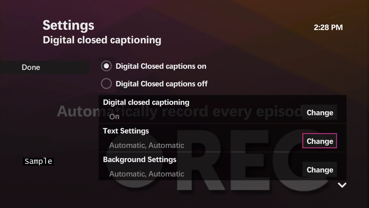 Changing the text size for Closed Captioning on maxTV | Support | SaskTel