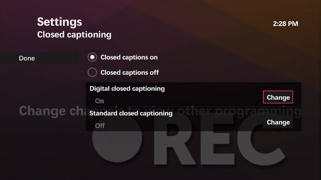 Changing the text size for Closed Captioning on maxTV | Support | SaskTel