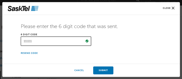 Business: Setting up and changing two-factor authentication in mySASKTEL | Support | SaskTel