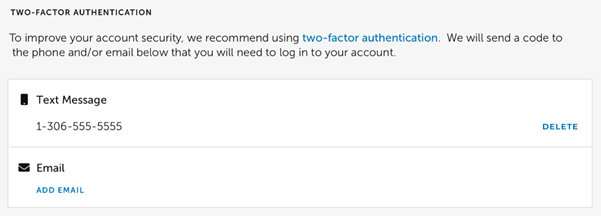 Business: Setting up and changing two-factor authentication in mySASKTEL | Support | SaskTel