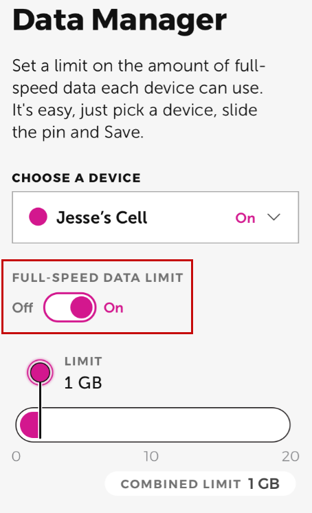 Personal: Managing full-speed data limits in mySASKTEL | Support | SaskTel