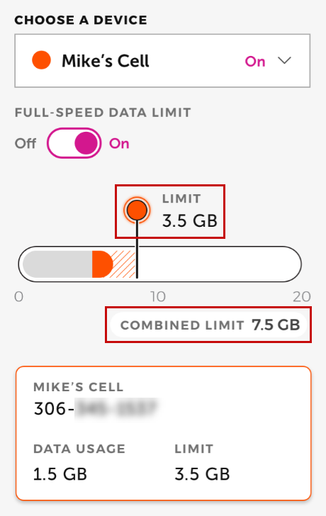Personal: Managing full-speed data limits in mySASKTEL | Support | SaskTel