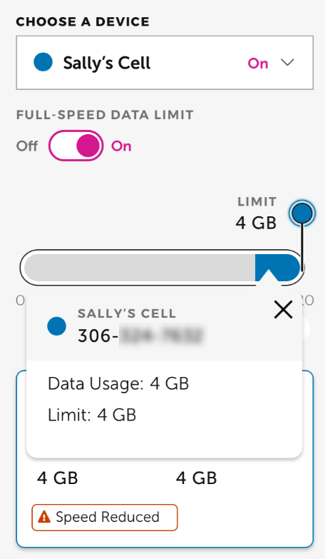 Personal Managing Full Speed Data Limits In Mysasktel Support Sasktel
