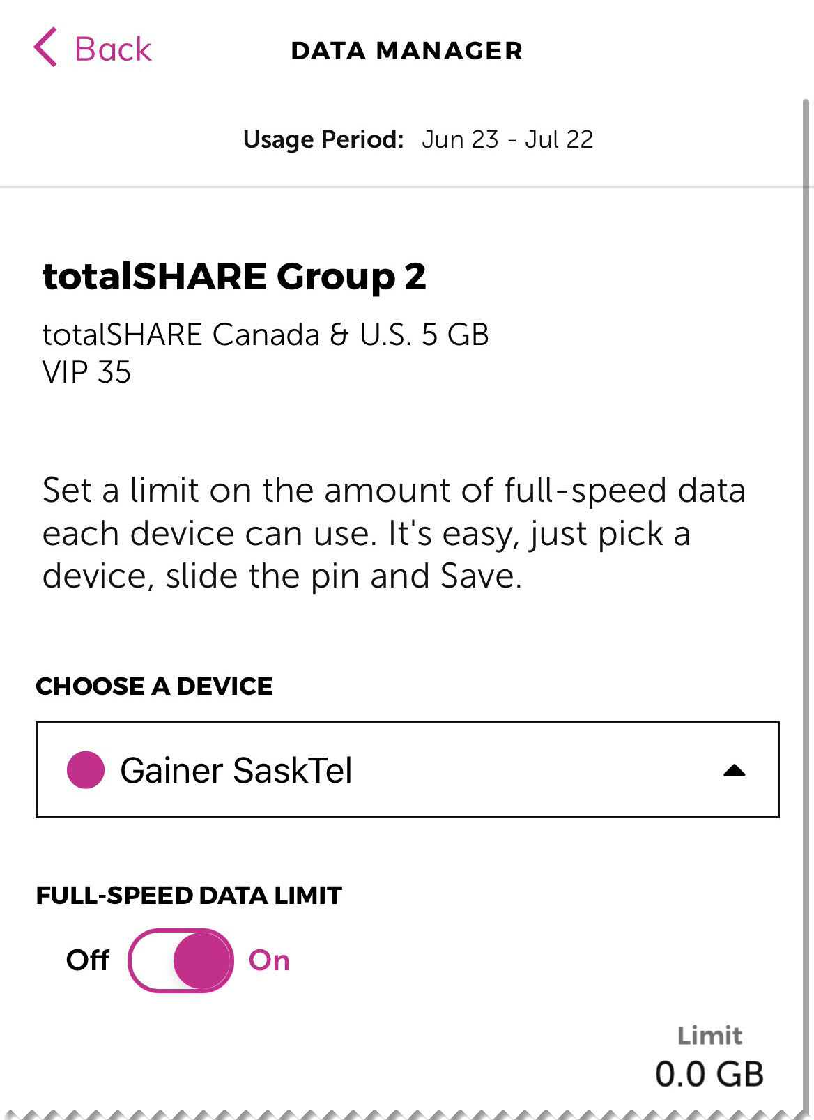 Personal Managing Full Speed Data Limits In Mysasktel Support Sasktel