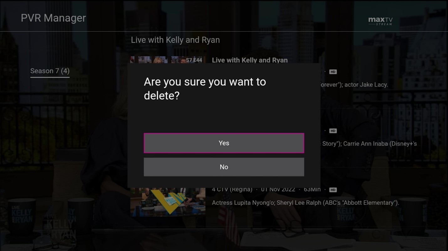 Using Cloud PVR on a maxTV Stream media box | Support | SaskTel