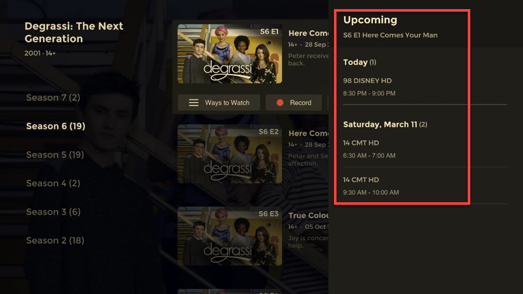 Understanding More Episodes on Apple TV with maxTV Stream | Support ...