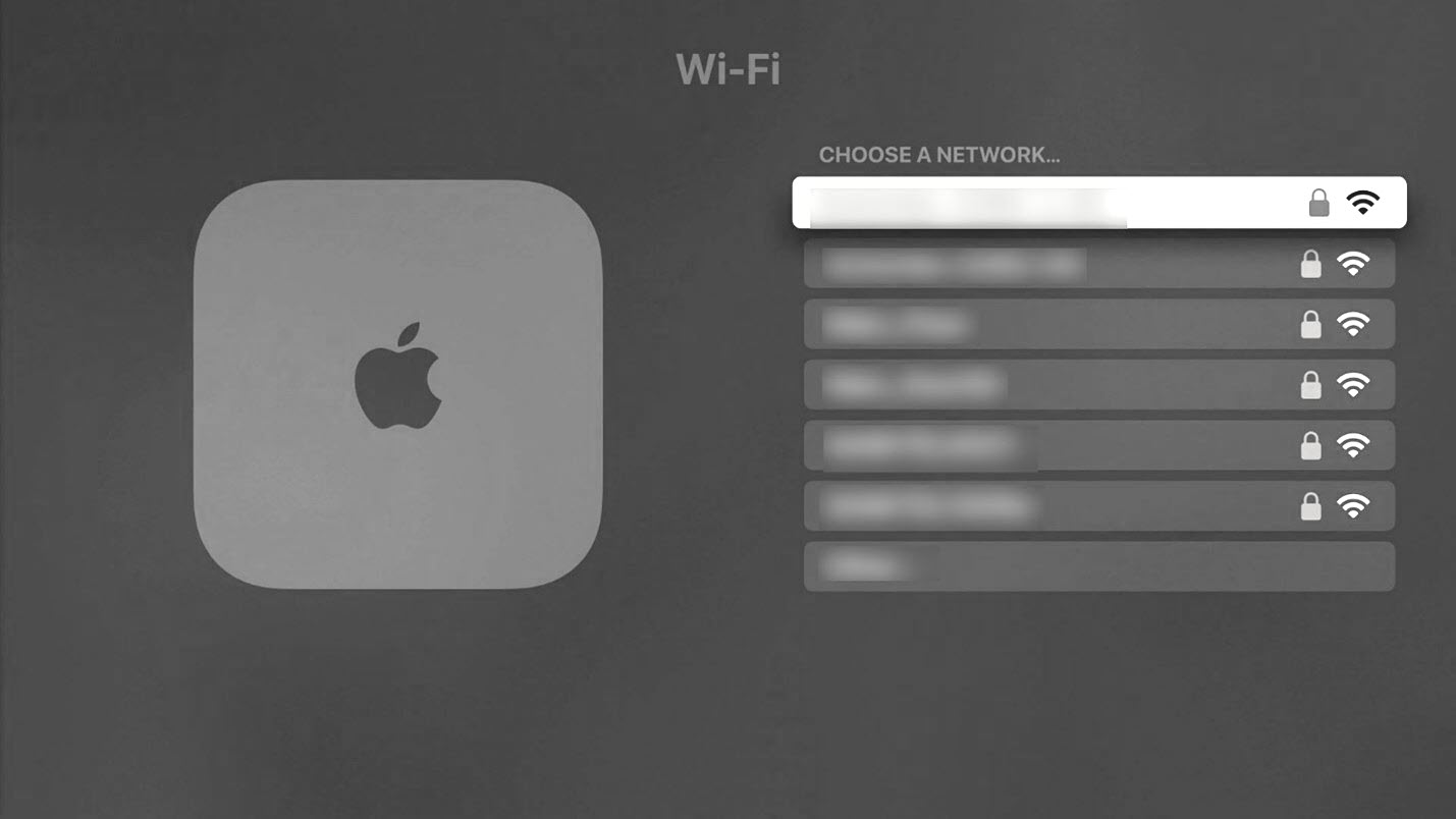 Connecting to Wi-Fi manually on your Apple TV | Support | SaskTel Connecting to Wi-Fi manually on your Apple TV | Support | SaskTel