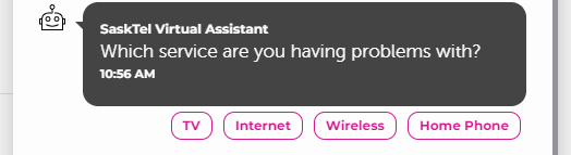 Using the SaskTel Virtual Assistant | Support | SaskTel