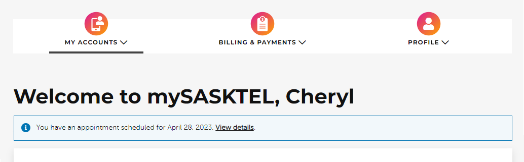 Personal: Booking, cancelling, or changing a SaskTel appointment ...