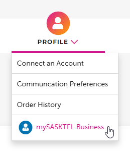 Switching between mySASKTEL Personal and mySASKTEL Business | Support ...