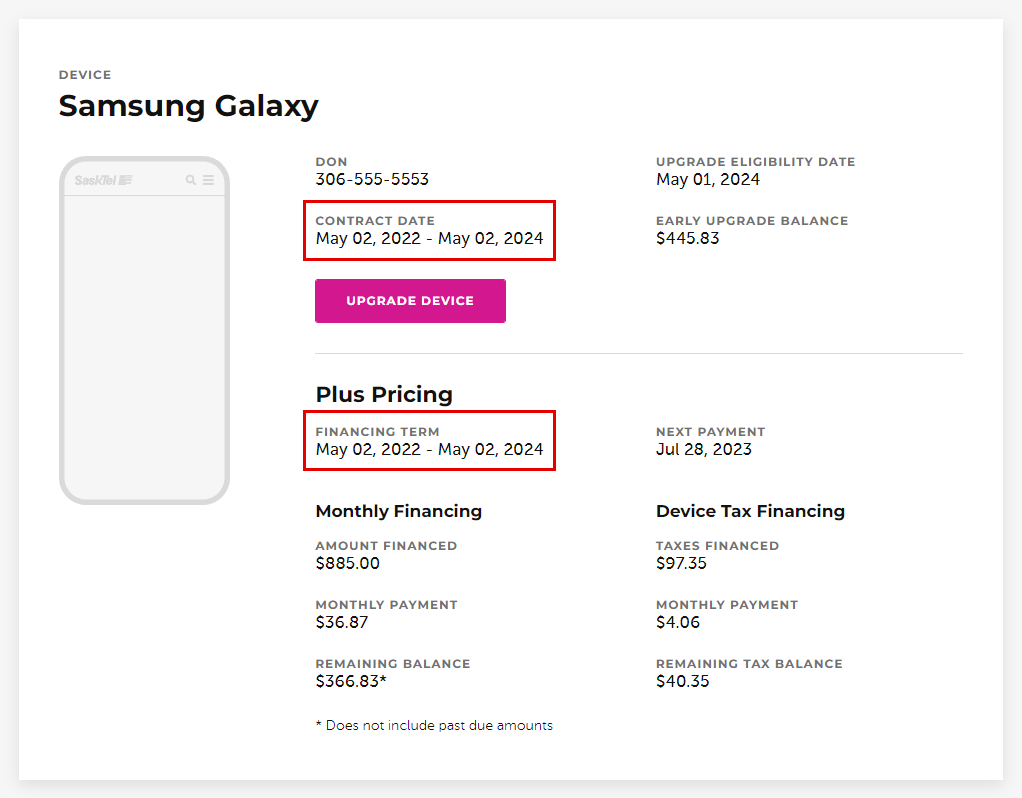 Personal: Finding the end dates of your wireless contract and financing ...