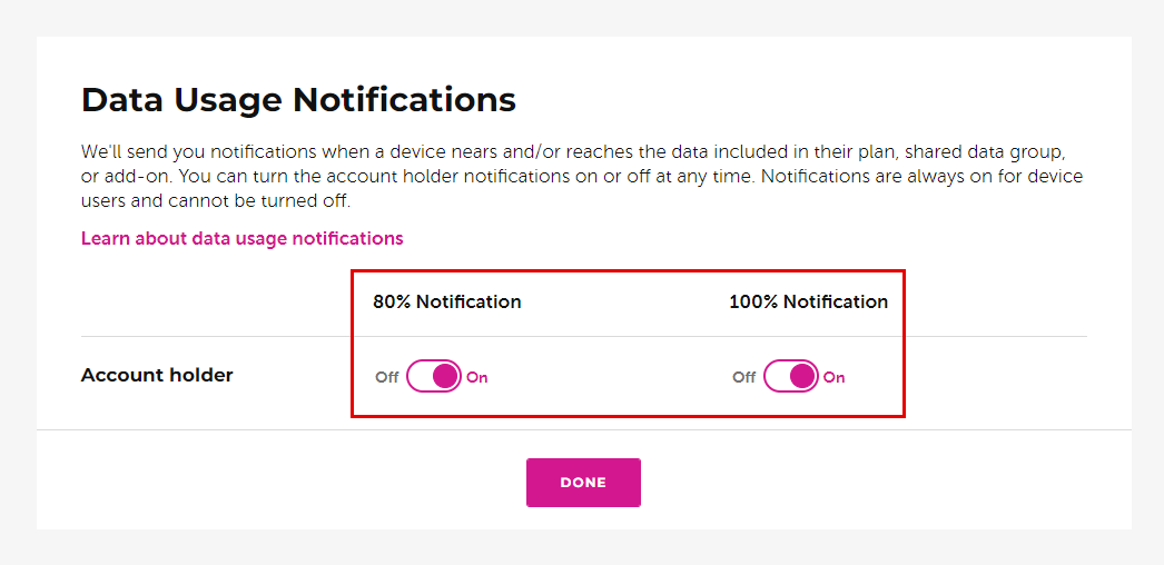 Personal Managing Your Wireless Notification Preferences In Mysasktel Support Sasktel