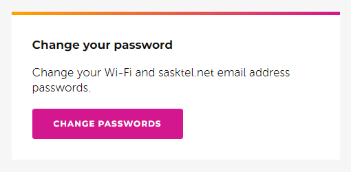 Personal: Changing or resetting your in-home Wi-Fi password | Support | SaskTel