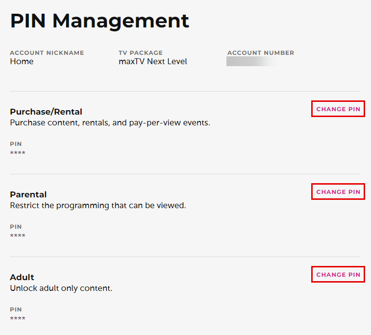 Personal: Changing or resetting your TV parental control PINs in ...