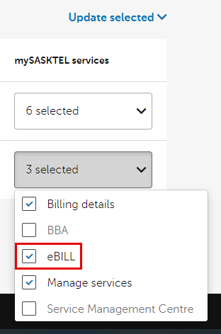 Business: Signing up for eBILL | Support | SaskTel